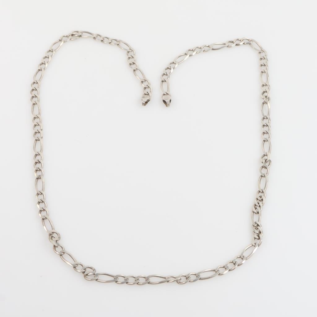 Sterling Silver Figaro Chain Necklace | Property Room