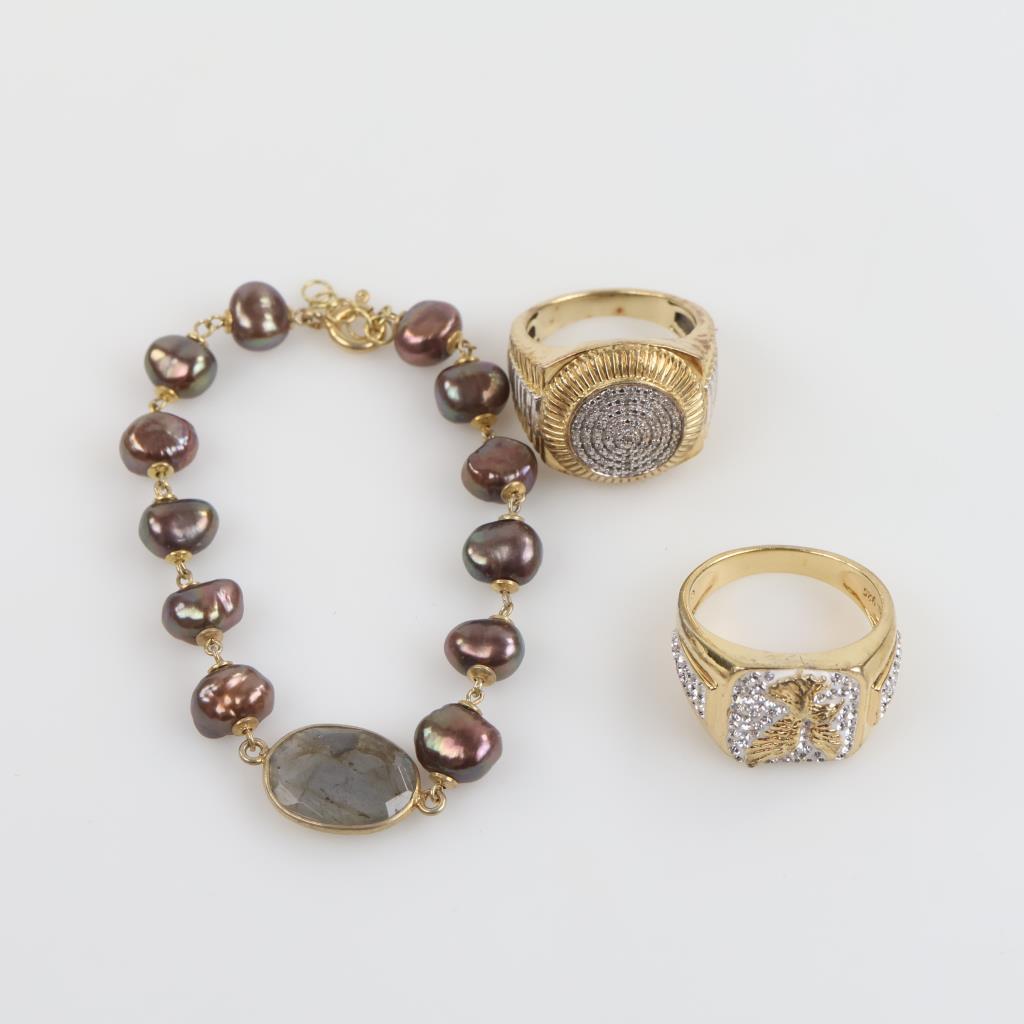 Sterling Silver GP Jewelry, 3 Pieces | Property Room