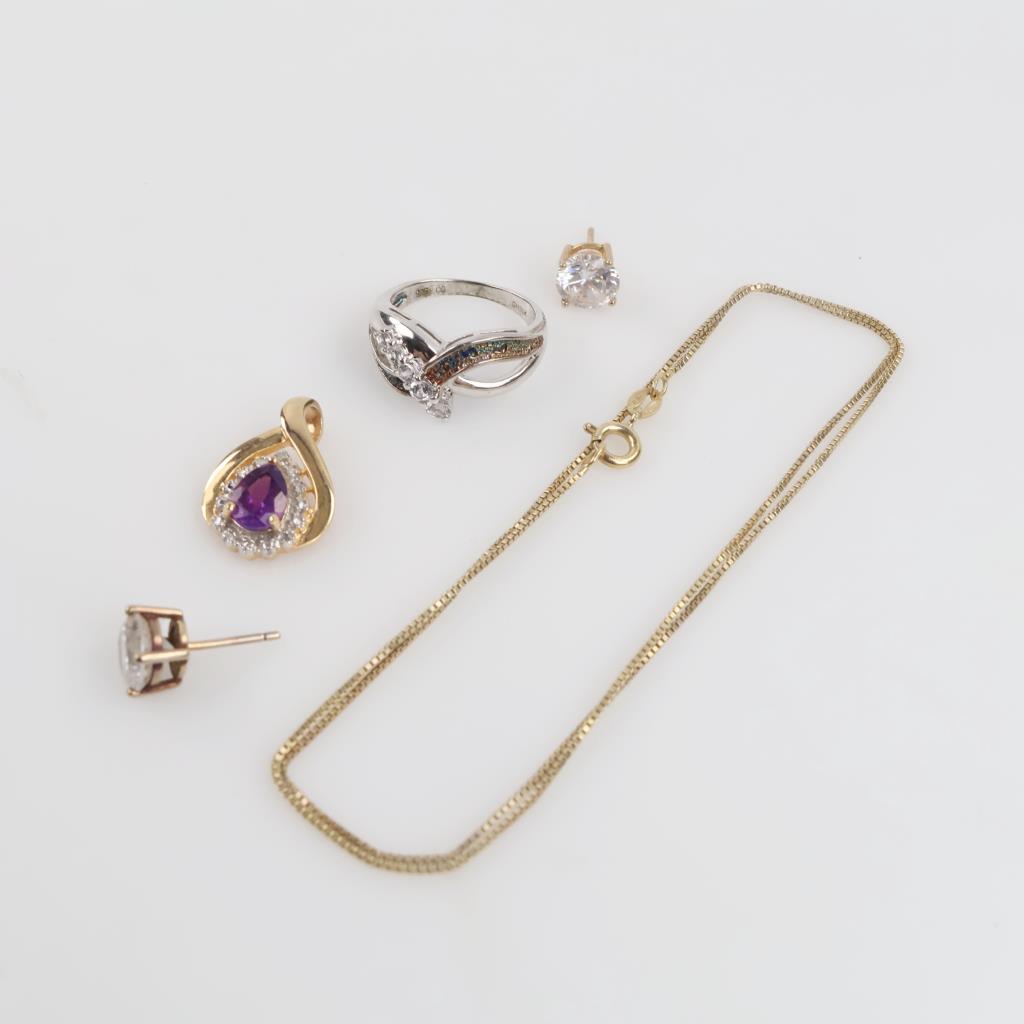 Sterling Silver GP Jewelry, 5 Pieces | Property Room