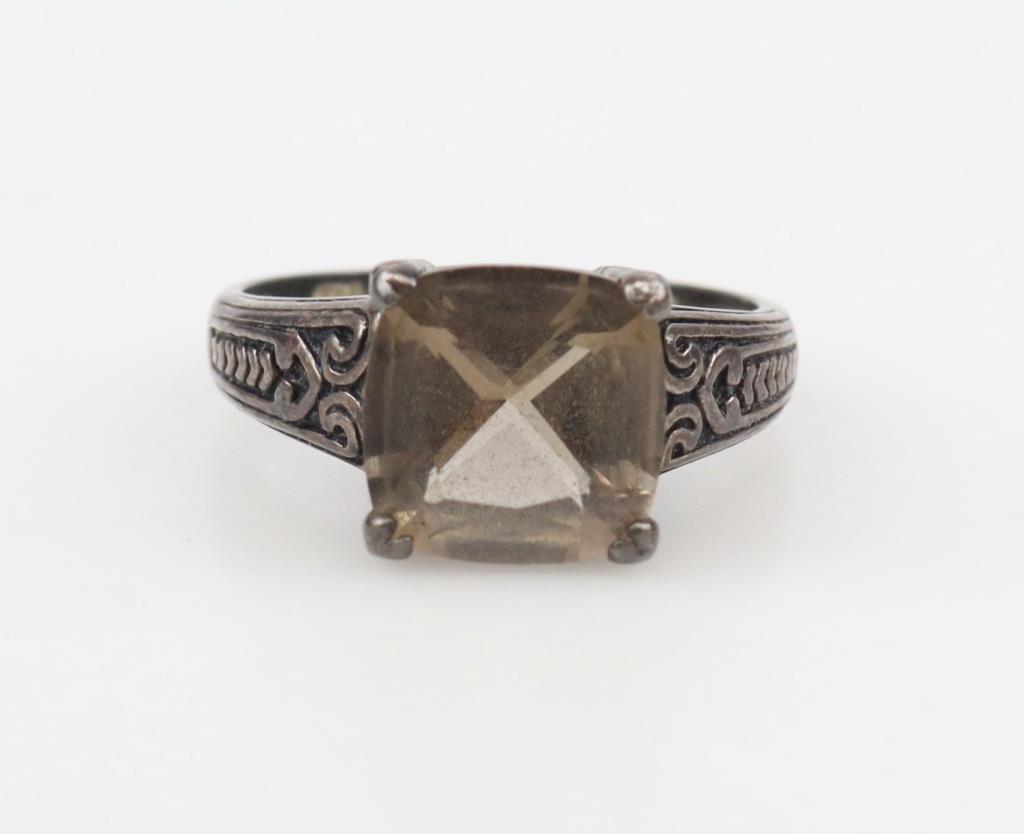 Sterling Silver Grey Stone Ring | Property Room