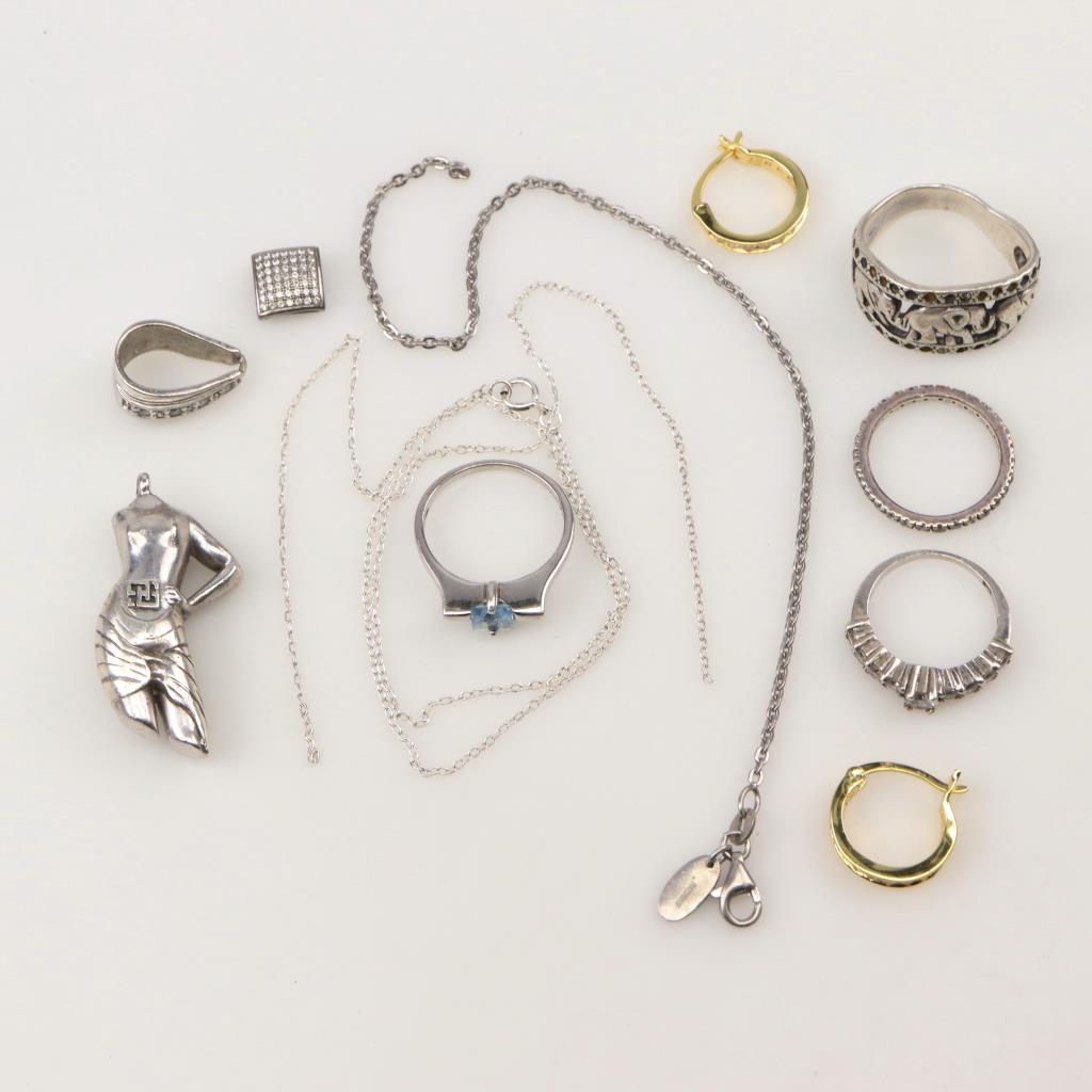 Sterling Silver Jewelry, 11 Pieces | Property Room