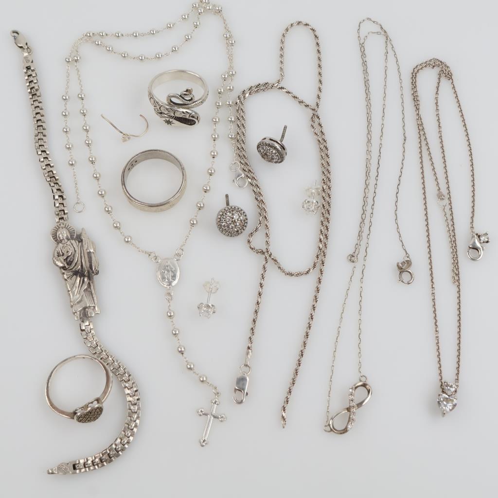 Sterling Silver Jewelry, 13 Pieces | Property Room