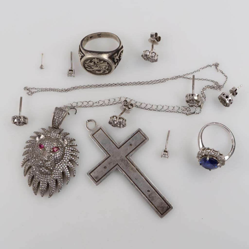 Sterling Silver Jewelry, 13 Pieces | Property Room