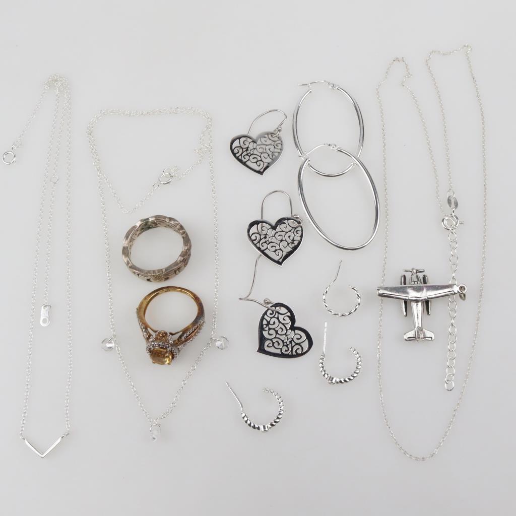 Sterling Silver Jewelry, 14 Pieces | Property Room