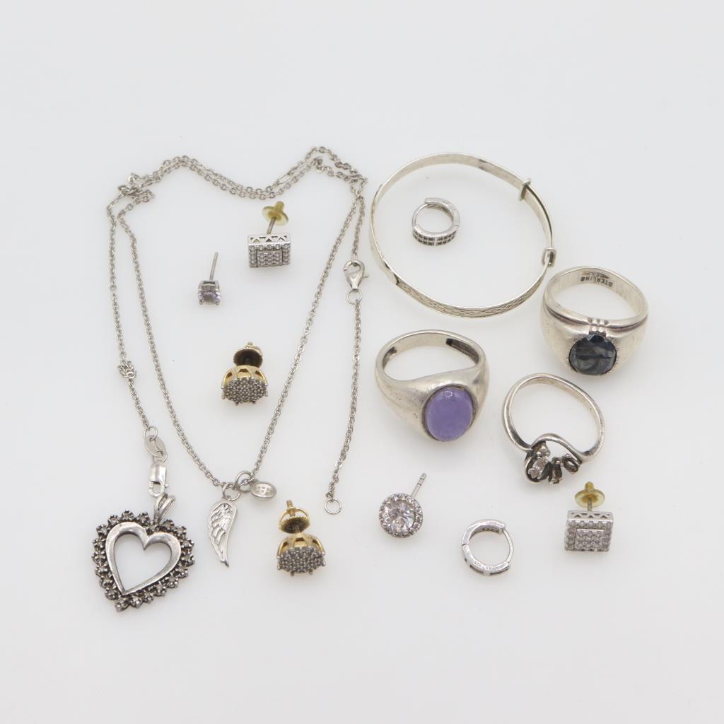 Sterling Silver Jewelry, 14 Pieces | Property Room