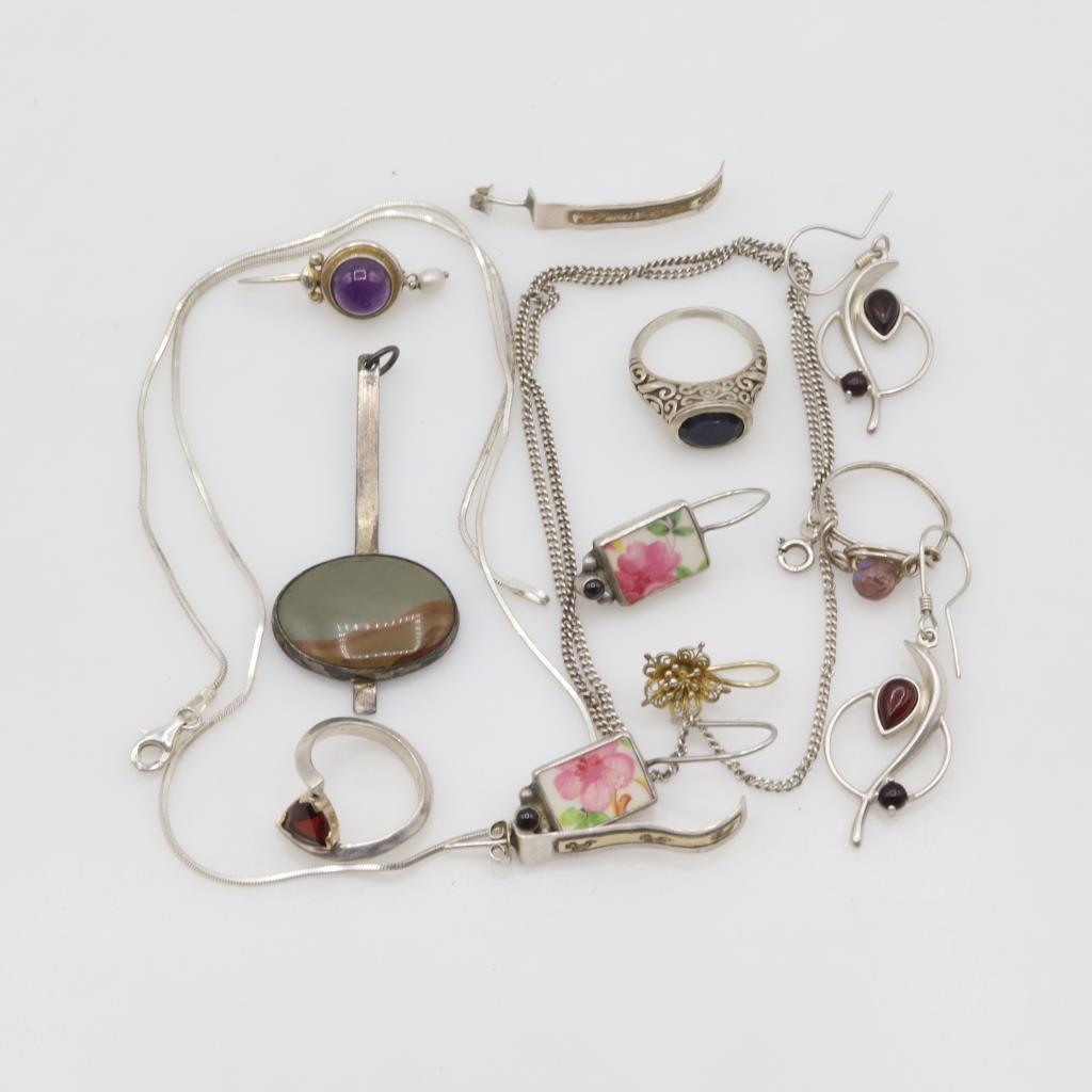 Sterling Silver Jewelry, 14 Pieces | Property Room