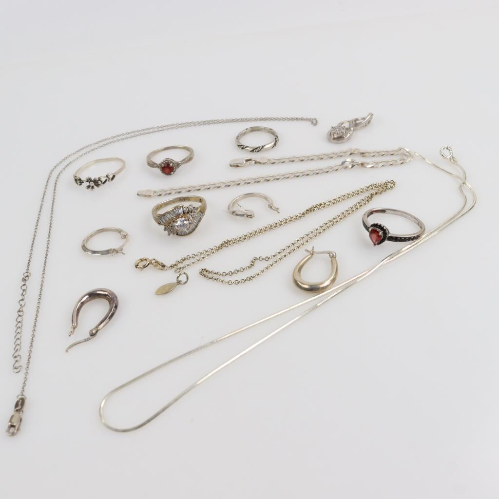 Sterling Silver Jewelry, 15 Pieces | Property Room