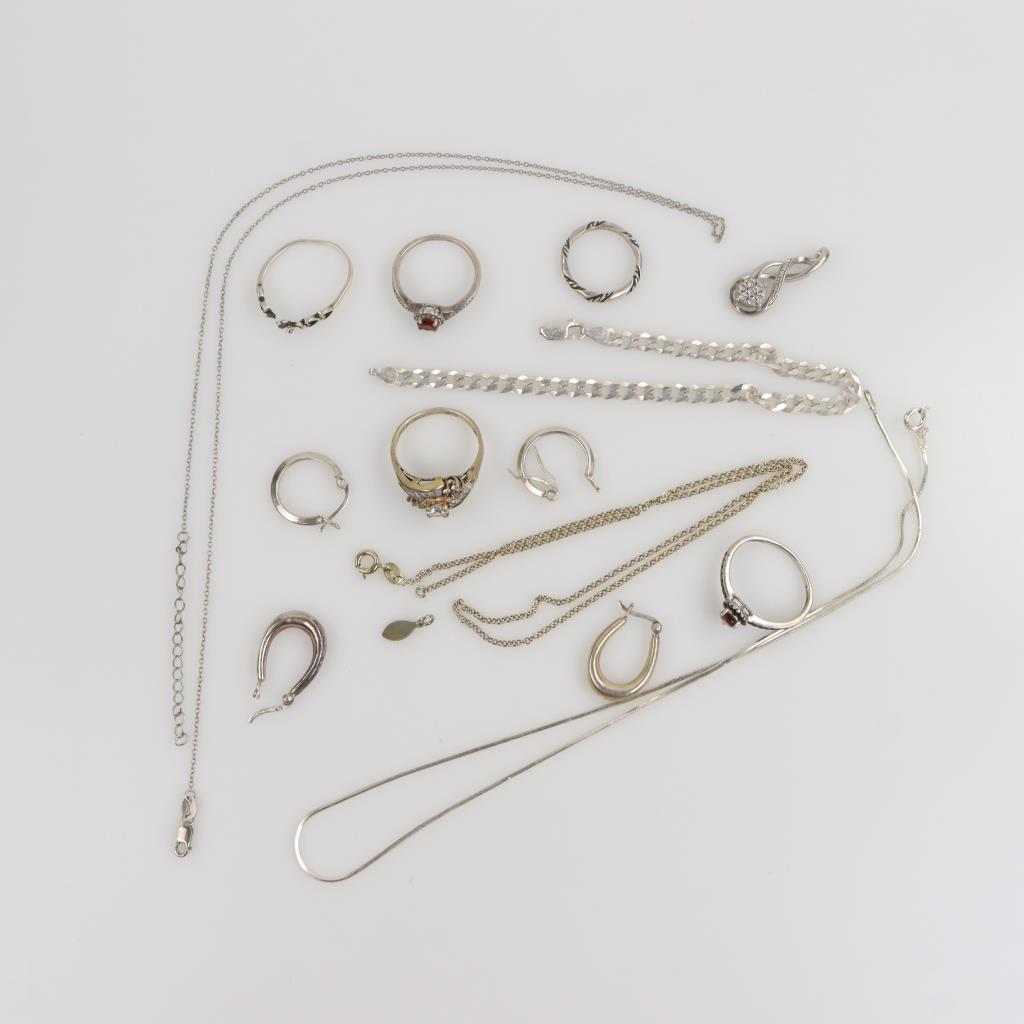 Sterling Silver Jewelry, 15 Pieces | Property Room