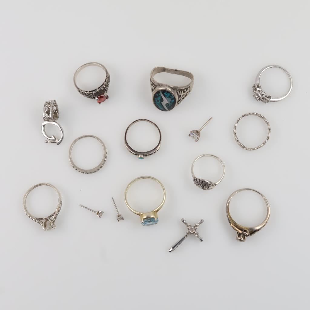 Sterling Silver Jewelry, 15 Pieces | Property Room