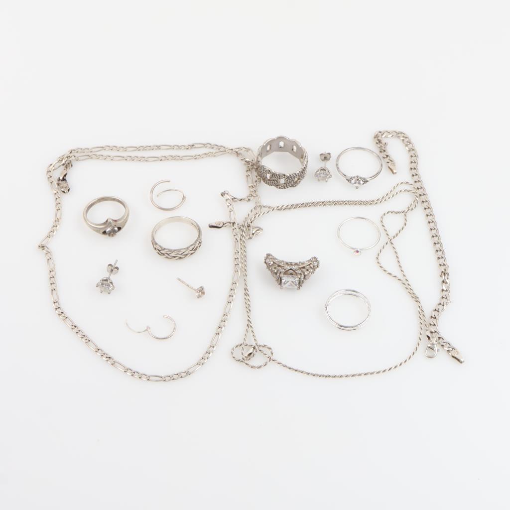 Sterling Silver Jewelry, 15 Pieces | Property Room