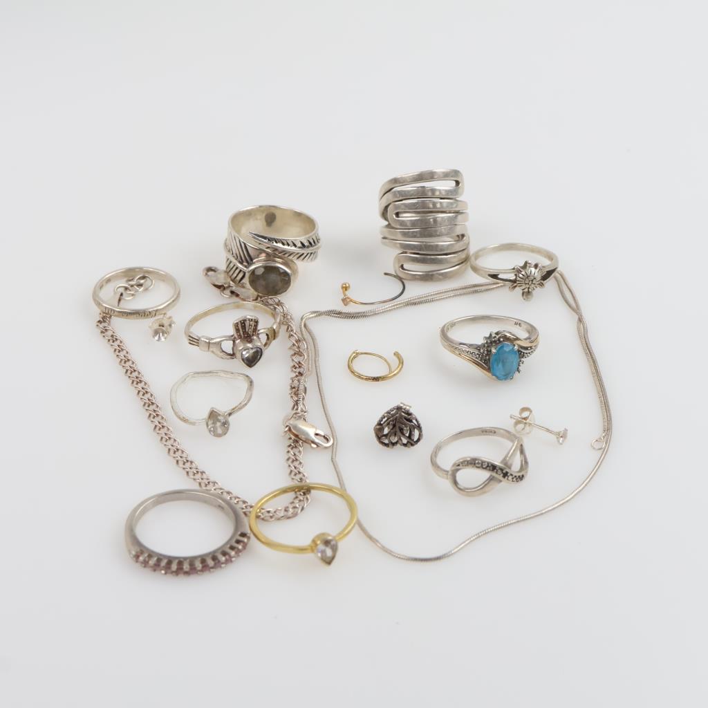 Sterling Silver Jewelry, 17 Pieces | Property Room