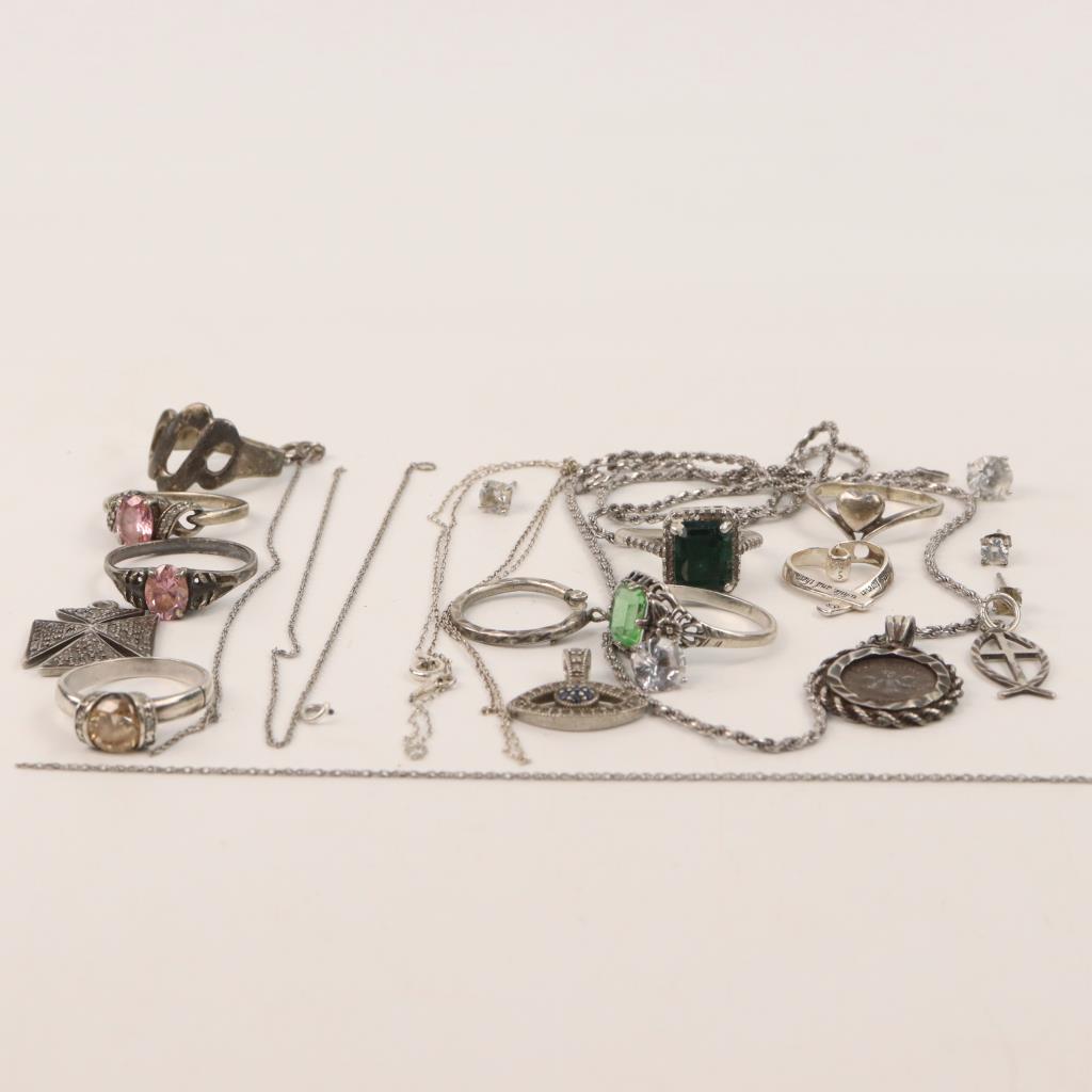 Sterling Silver Jewelry, 24 Pieces | Property Room