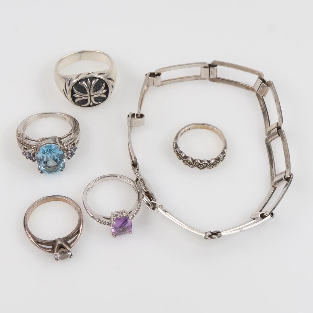 Sterling Silver Jewelry, 6 Pieces | Property Room