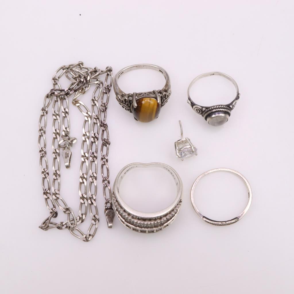 Sterling Silver Jewelry, 6 Pieces | Property Room