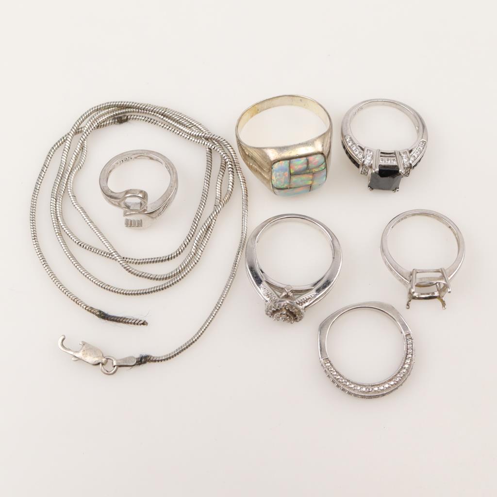 Sterling Silver Jewelry, 7 Pieces | Property Room