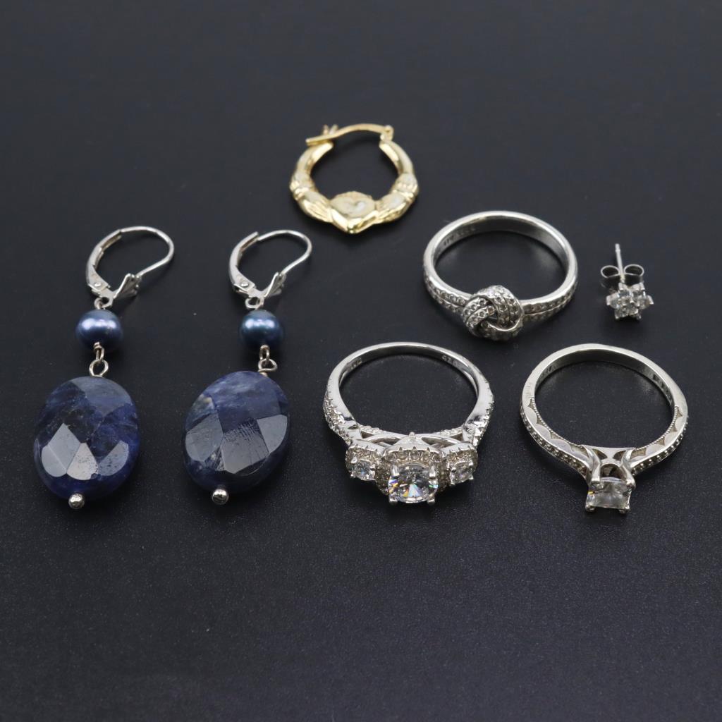 Sterling Silver Jewelry, 7 Pieces | Property Room