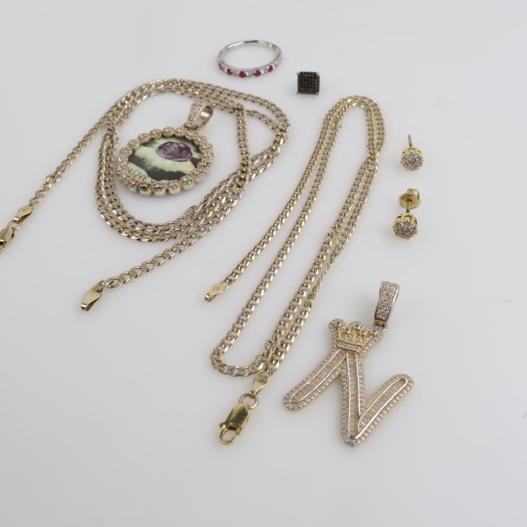 Sterling Silver Jewelry, 8 Pieces | Property Room