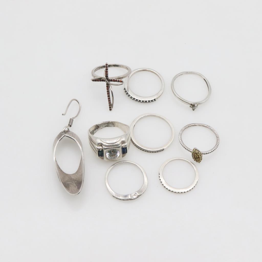 Sterling Silver Jewelry, 9 Pieces | Property Room