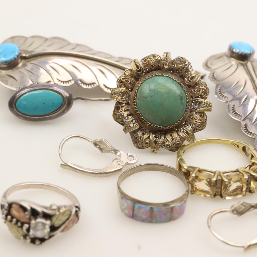 Sterling Silver Jewelry, 9 Pieces | Property Room