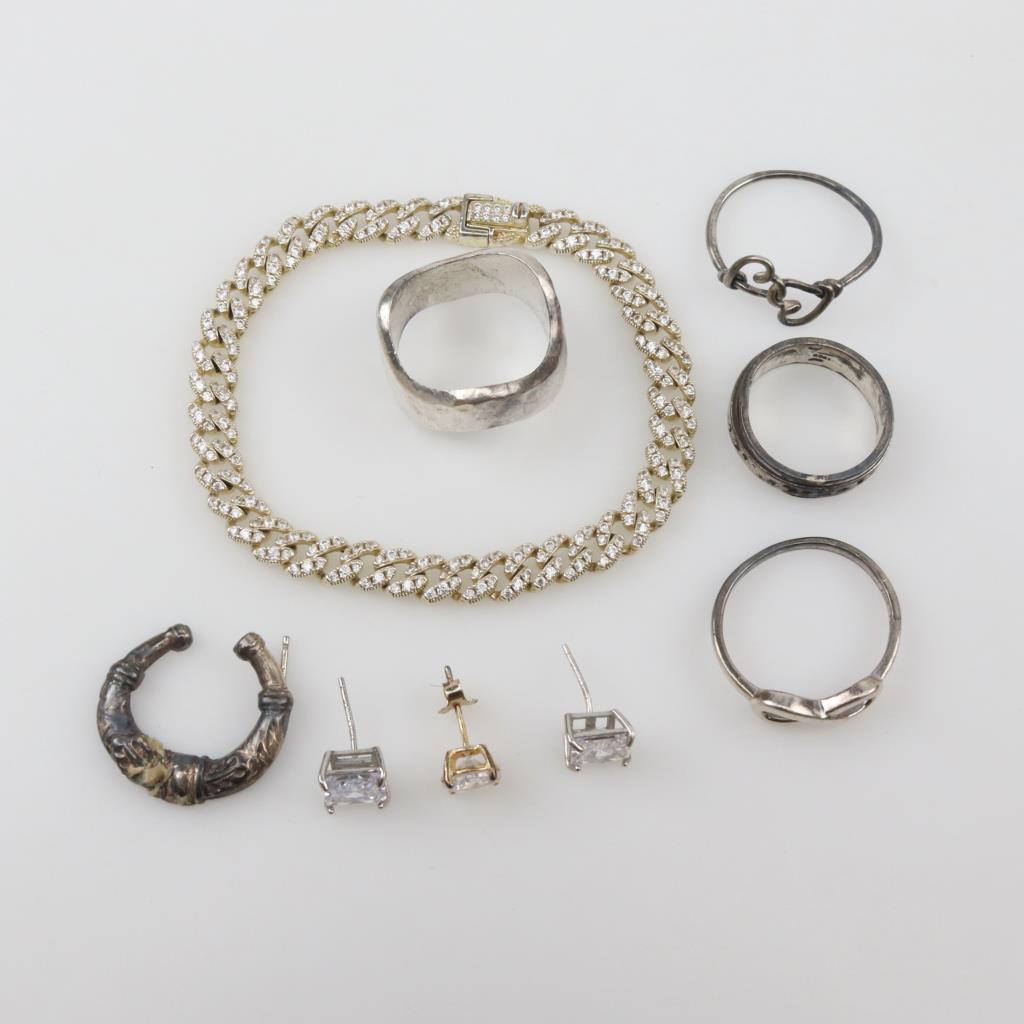 Sterling Silver Jewelry, 9 Pieces | Property Room
