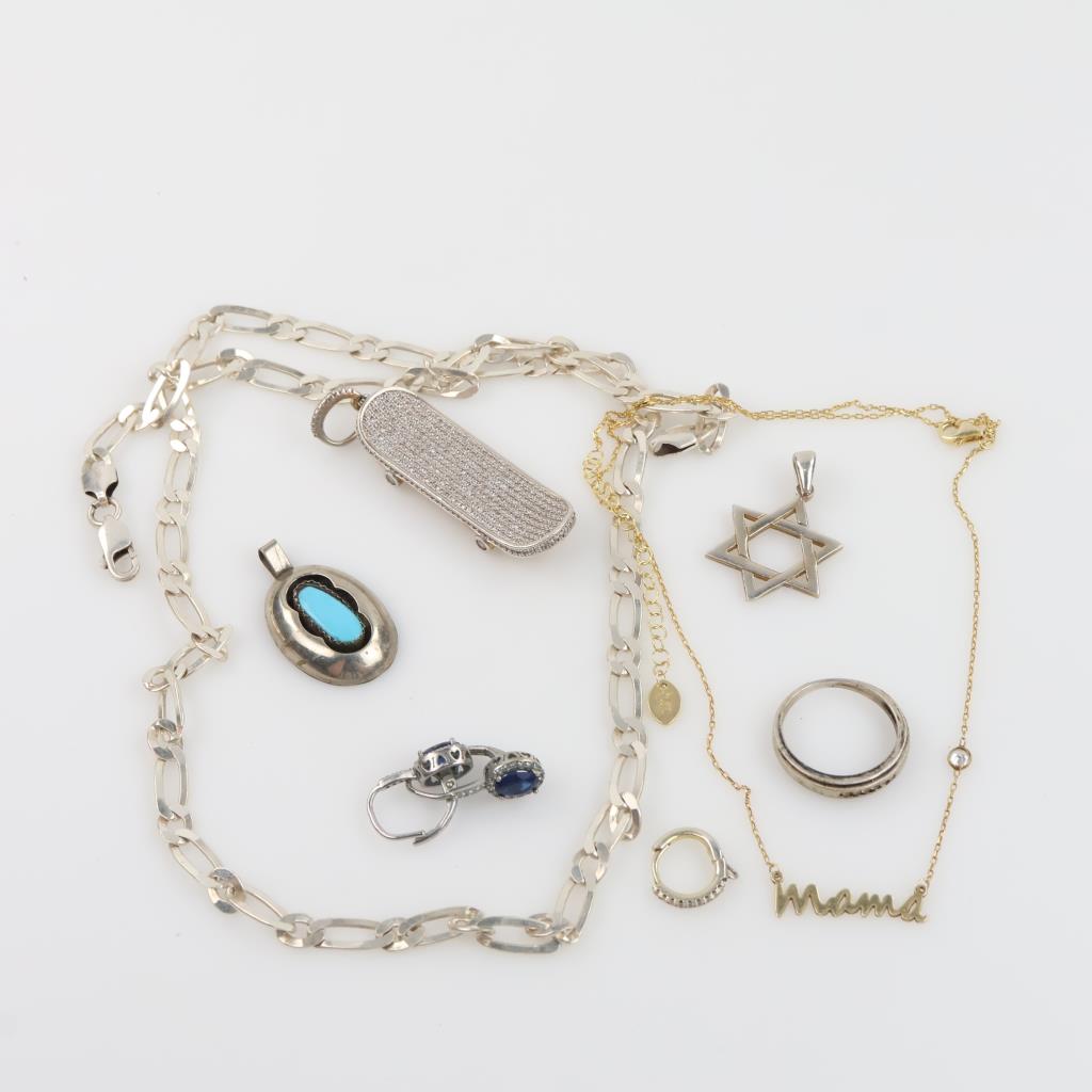 Sterling Silver Jewelry, 9 Pieces | Property Room