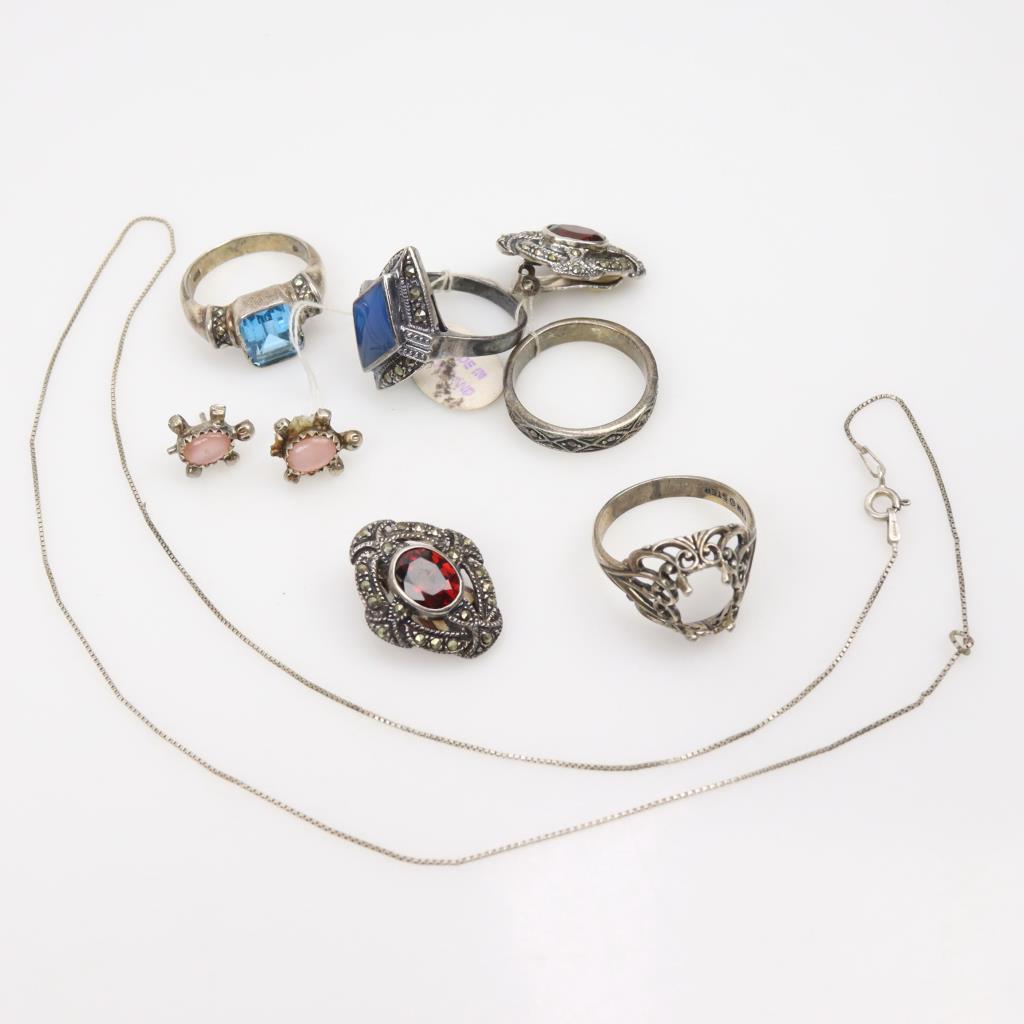 Sterling Silver Jewelry, 9 Pieces | Property Room