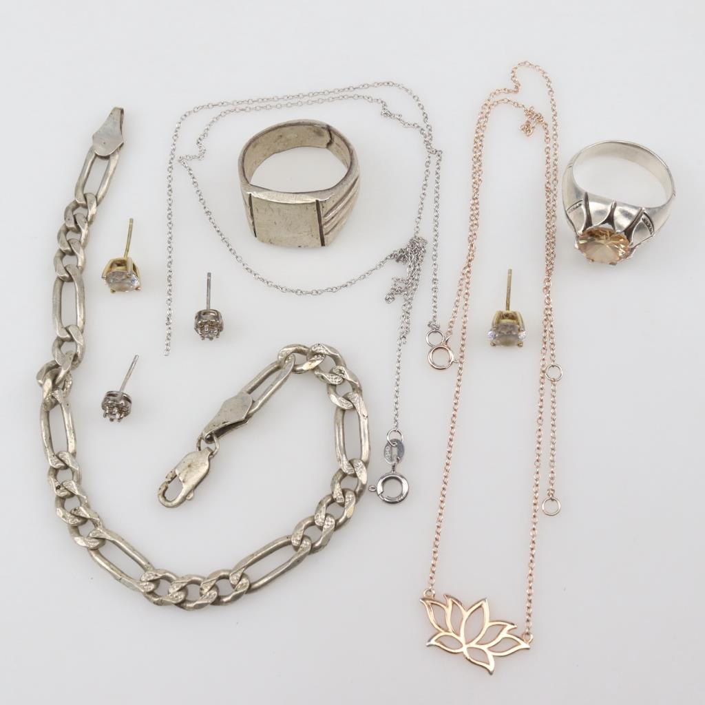 Sterling Silver Jewelry, 9 Pieces | Property Room