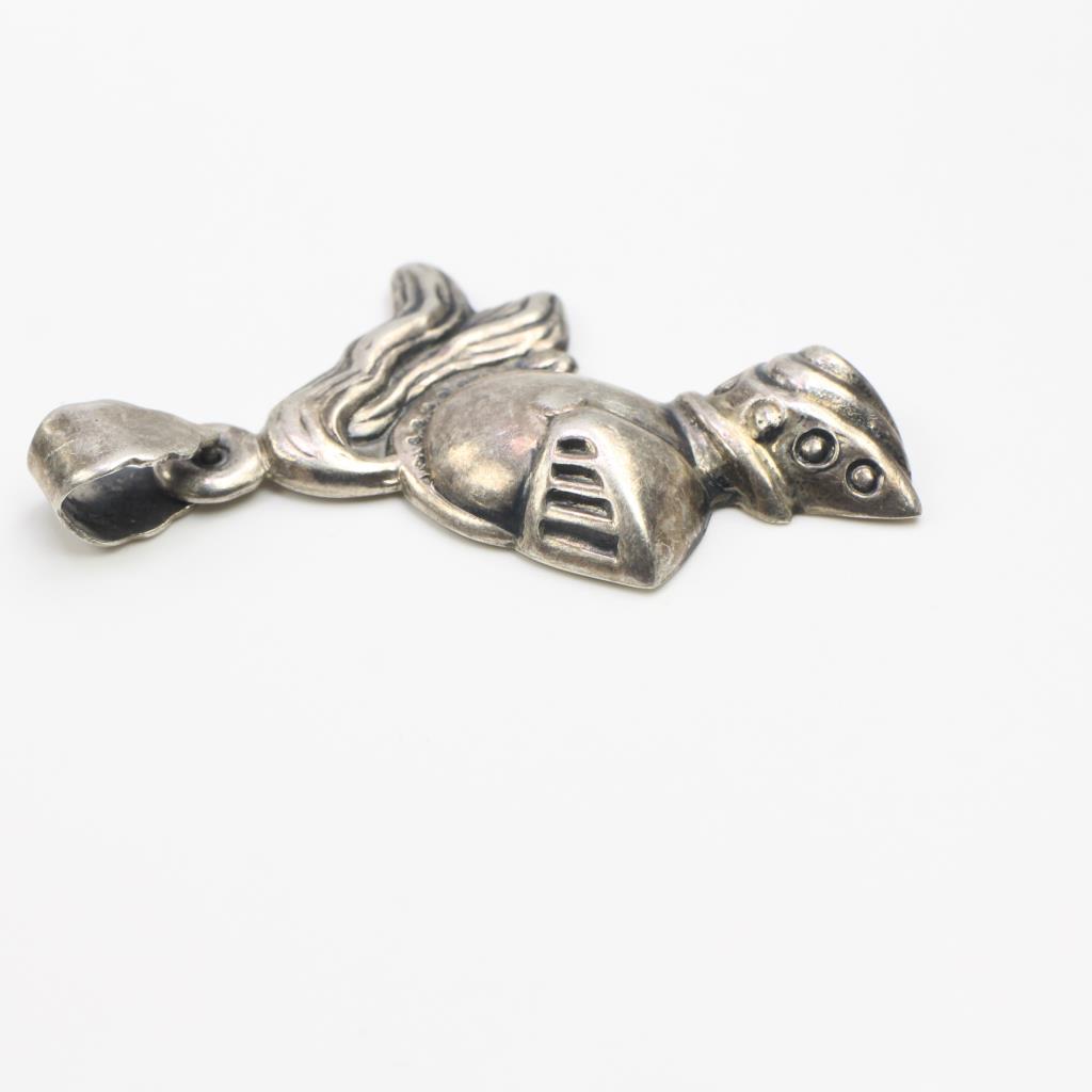 Sterling Silver Medieval Knight Pendant | Property Room