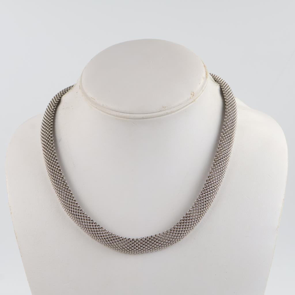Sterling Silver Mesh Necklace | Property Room