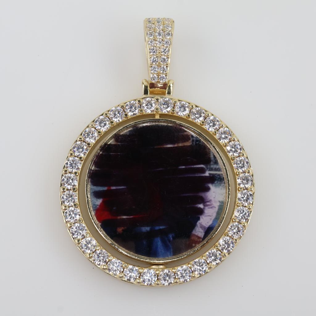 Sterling Silver Moissanite Photo Pendant | Property Room