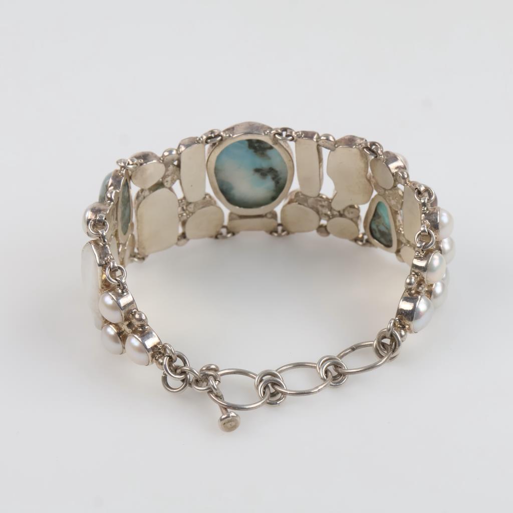 Sterling Silver Multi-colored Stone Bracelet | Property Room