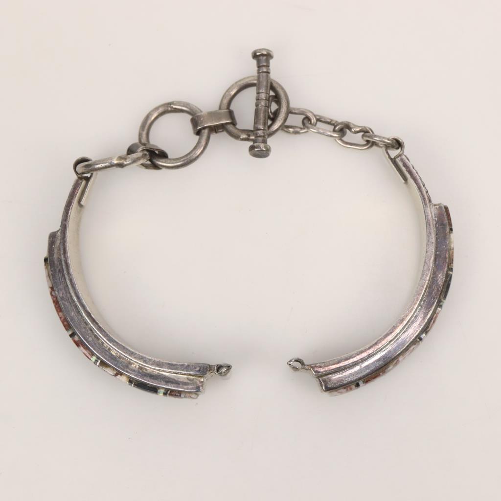 Sterling Silver Multicolored Stone Watch Band | Property Room