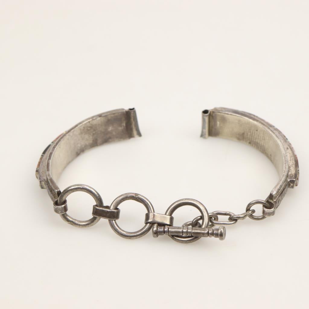 Sterling Silver Multicolored Stone Watch Band | Property Room