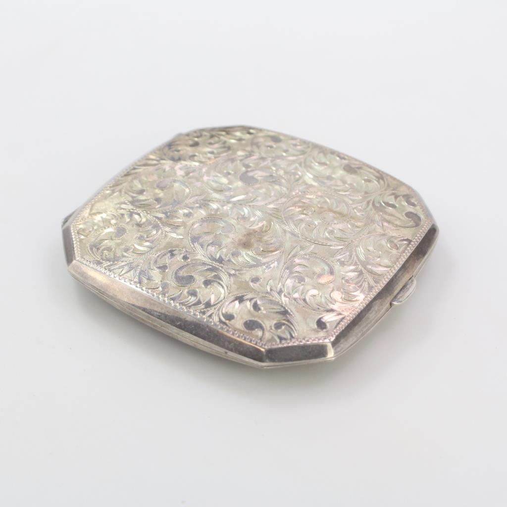 Sterling Silver Octagon Mirror Compact | Property Room