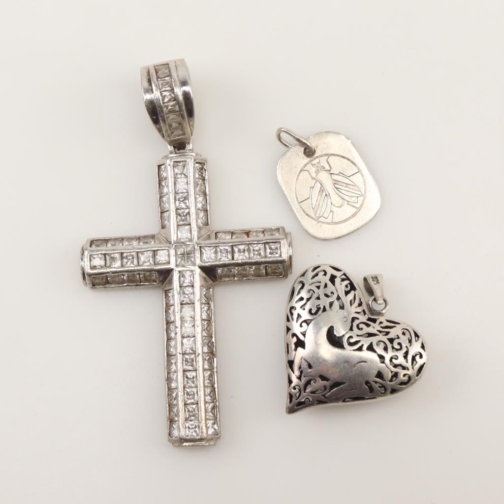 Sterling Silver Pendants, 3 Pieces | Property Room