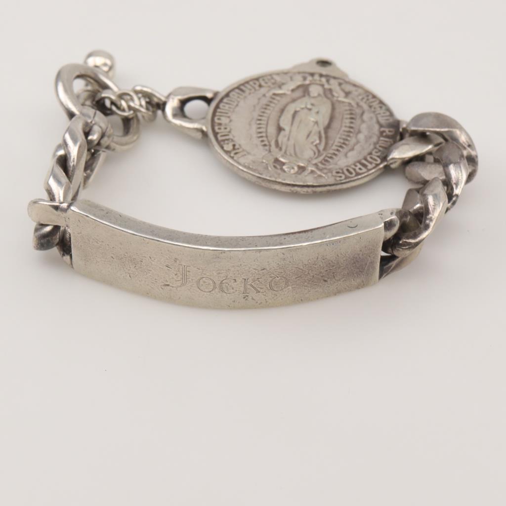 Sterling Silver Religious ID Bracelet | Property Room