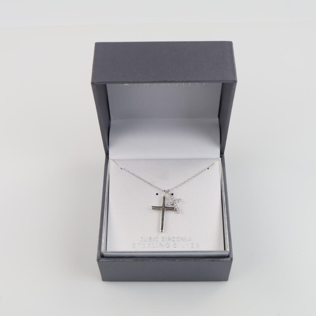 Sterling Silver Religious Pendant Necklace | Property Room