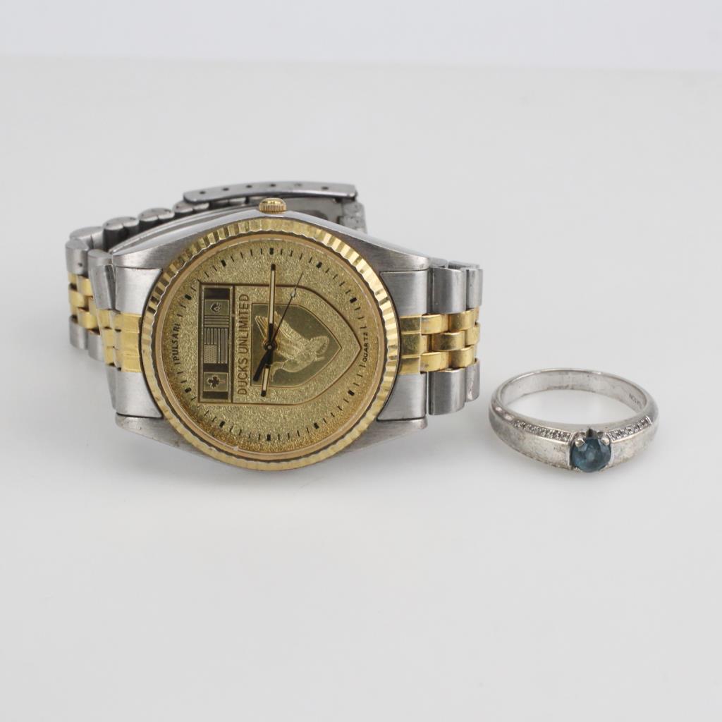 Sterling Silver Ring With Pulsar Watch | Property Room