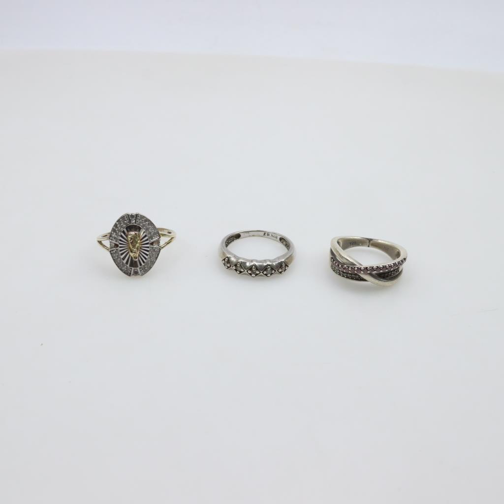Sterling Silver Rings, 3 Pieces | Property Room
