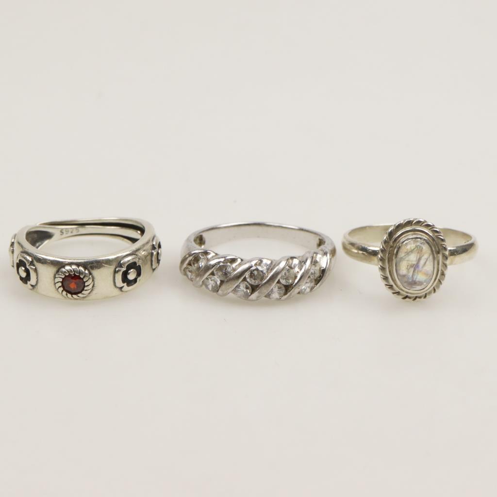 Sterling Silver Rings, 3 Pieces | Property Room