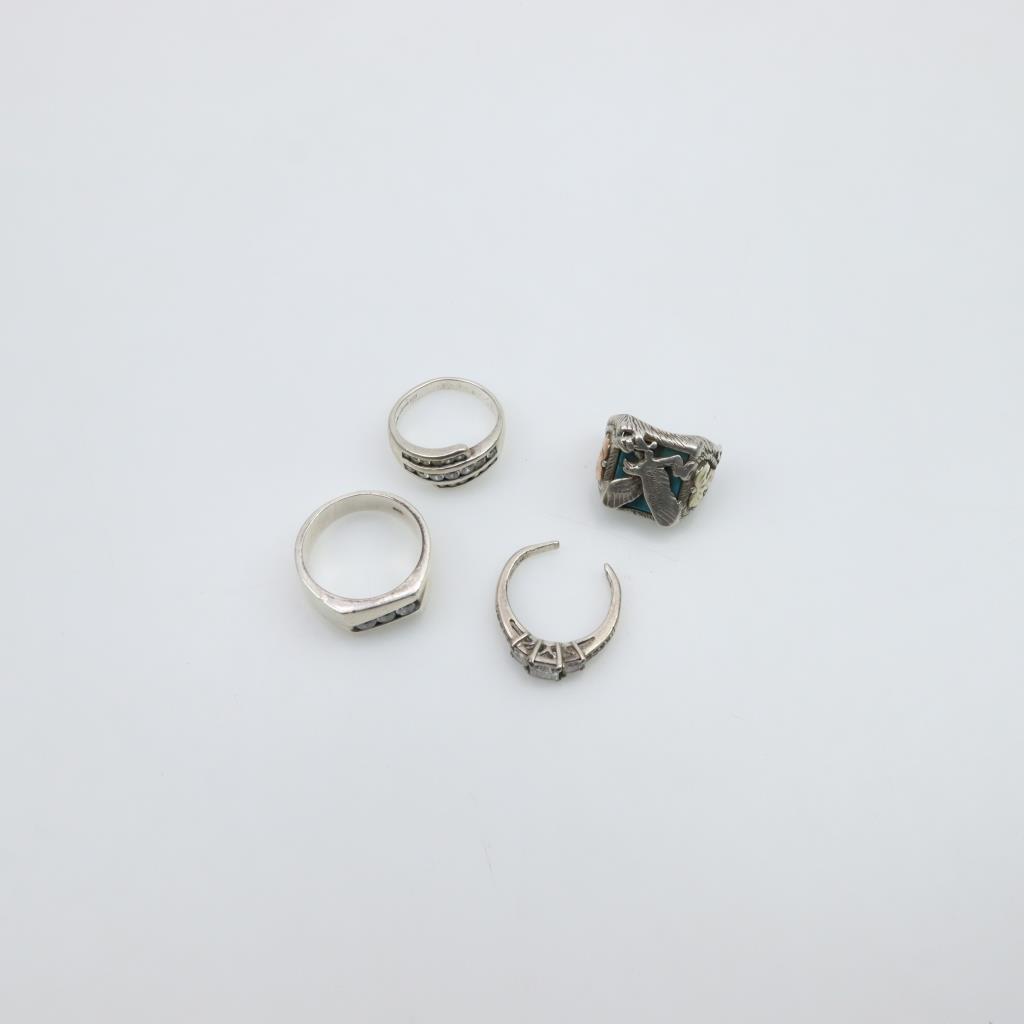 Sterling Silver Rings, 4 Pieces | Property Room