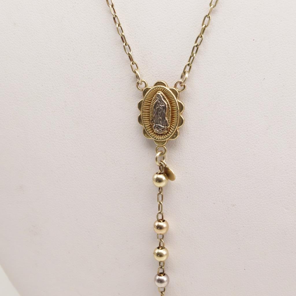 Sterling Silver Rosary Necklace | Property Room