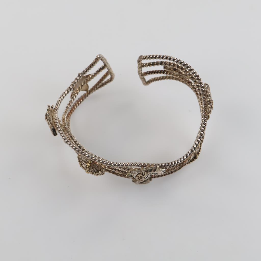 Sterling Silver Sea Animal Bangle | Property Room