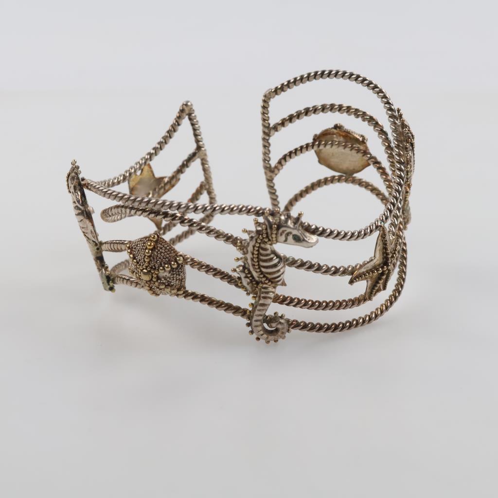 Sterling Silver Sea Animal Bangle | Property Room