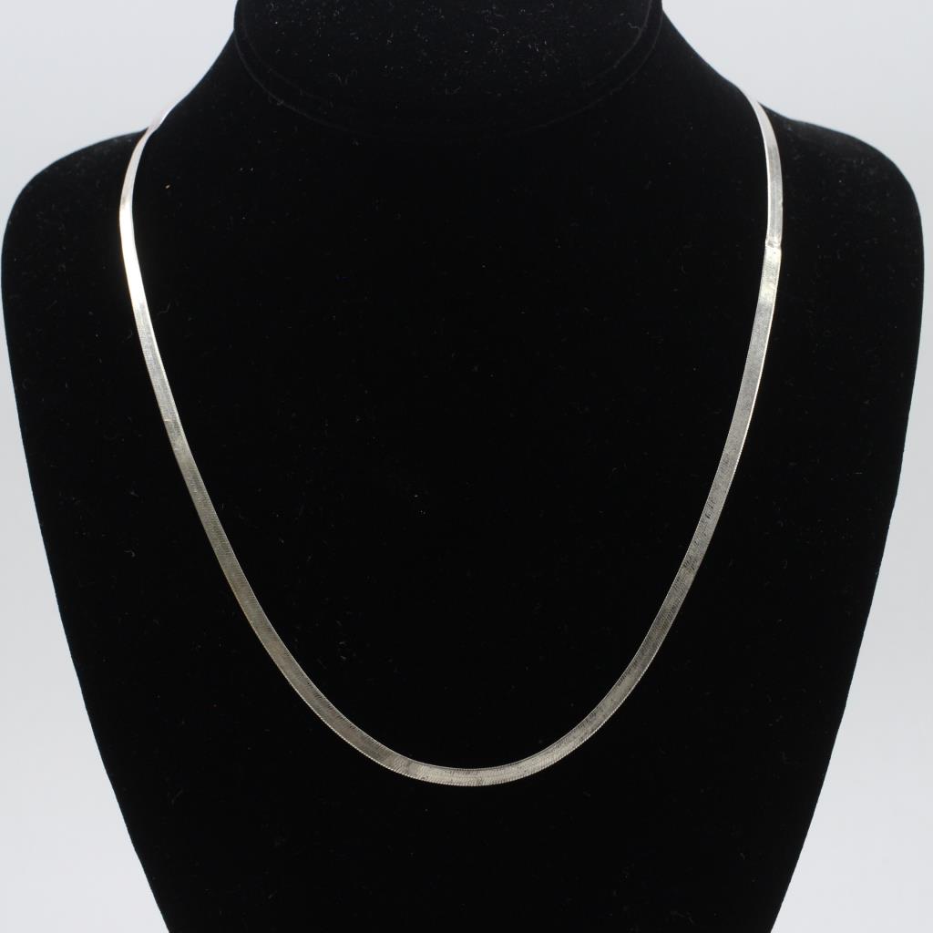 Sterling Silver Snake Chain Necklace | Property Room