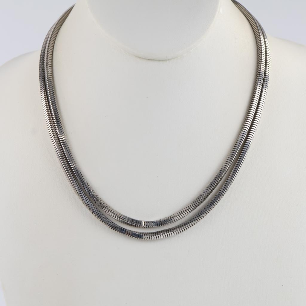 Sterling Silver Snake Chain Necklace | Property Room