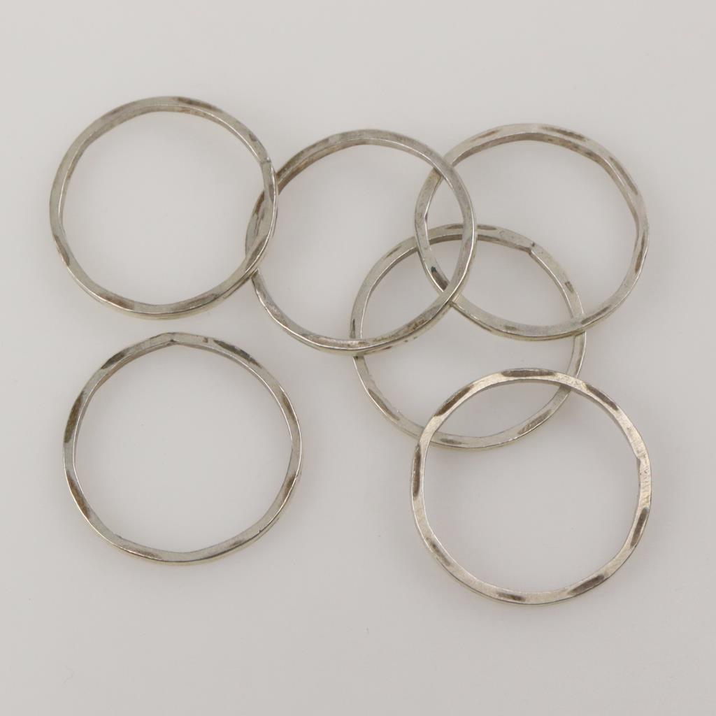 Sterling Silver Stacking Rings, 6 Pieces | Property Room