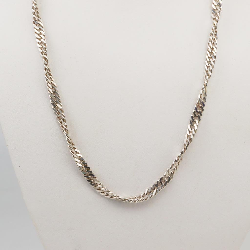 Sterling Silver Twisted Rope Necklace | Property Room