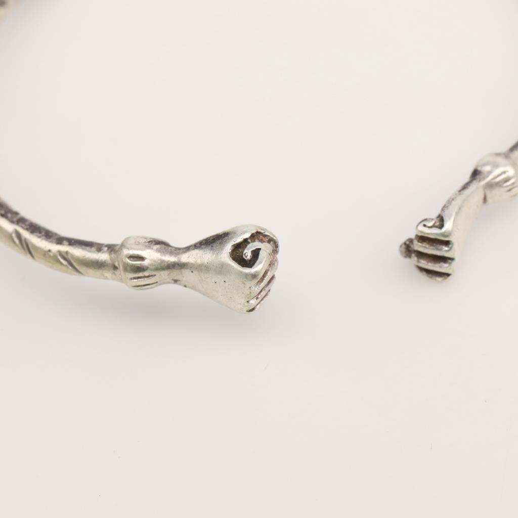 Sterling Silver Two Hand Open Cuff | Property Room