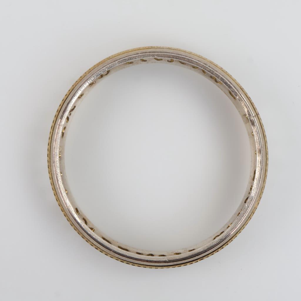Sterling Silver Two-Tone Bangle | Property Room